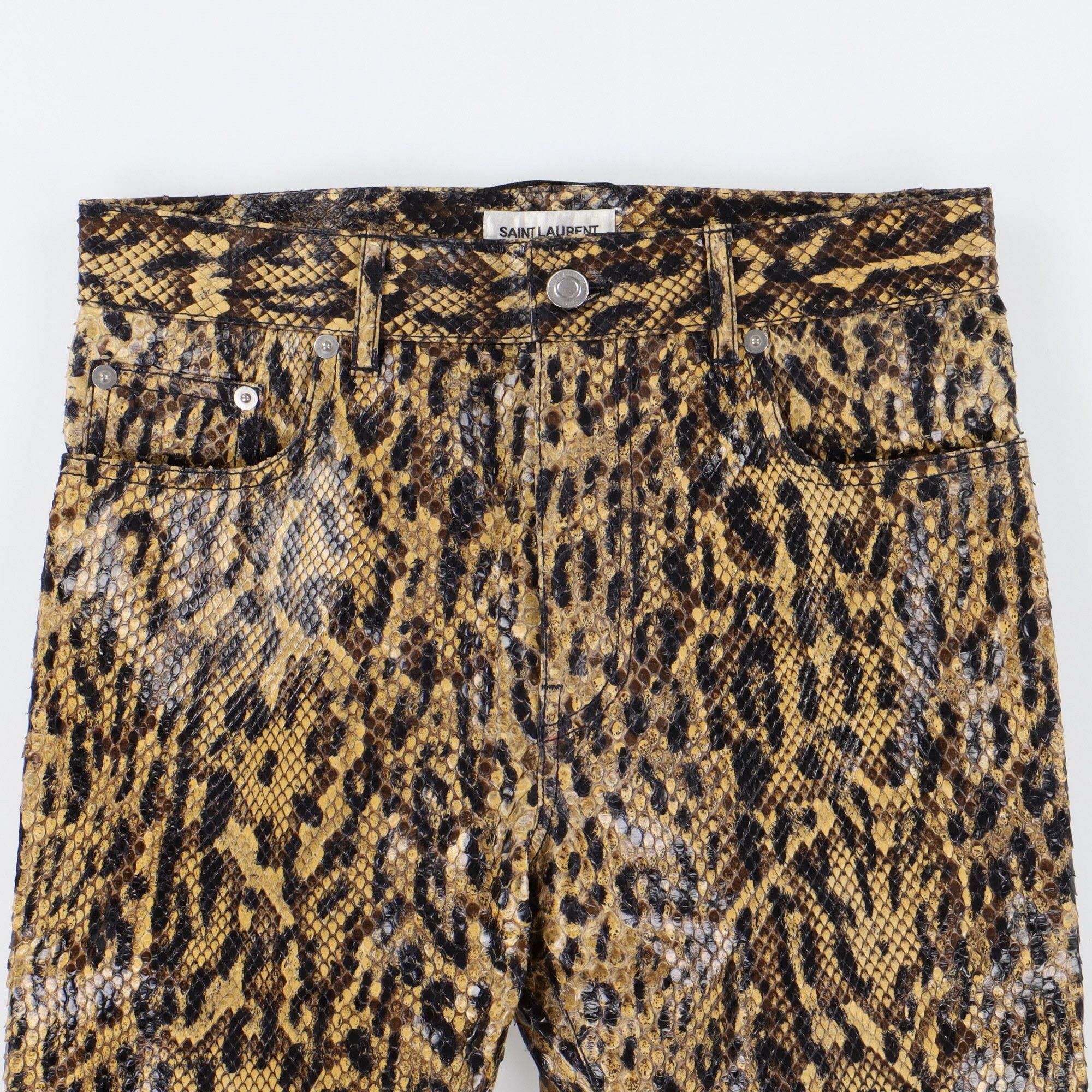 Saint Laurent Paris 1 of 1 Genuine Python Leather Trousers | Grailed