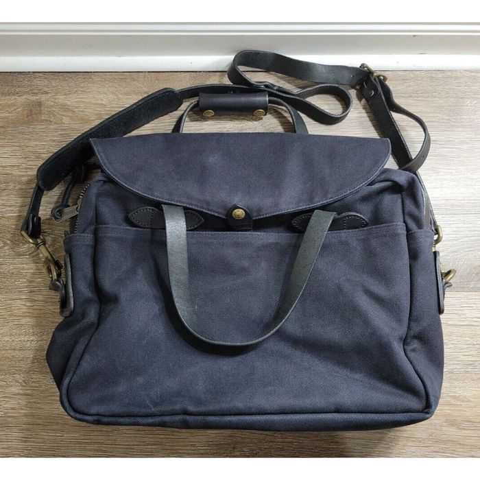 Filson CC FILSON Rugged Tin Twill Briefcase Laptop Messenger Bag Style ...