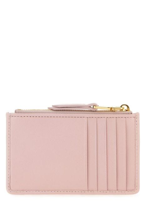 Miu Miu Pastel Pink Leather Card Holder | Grailed