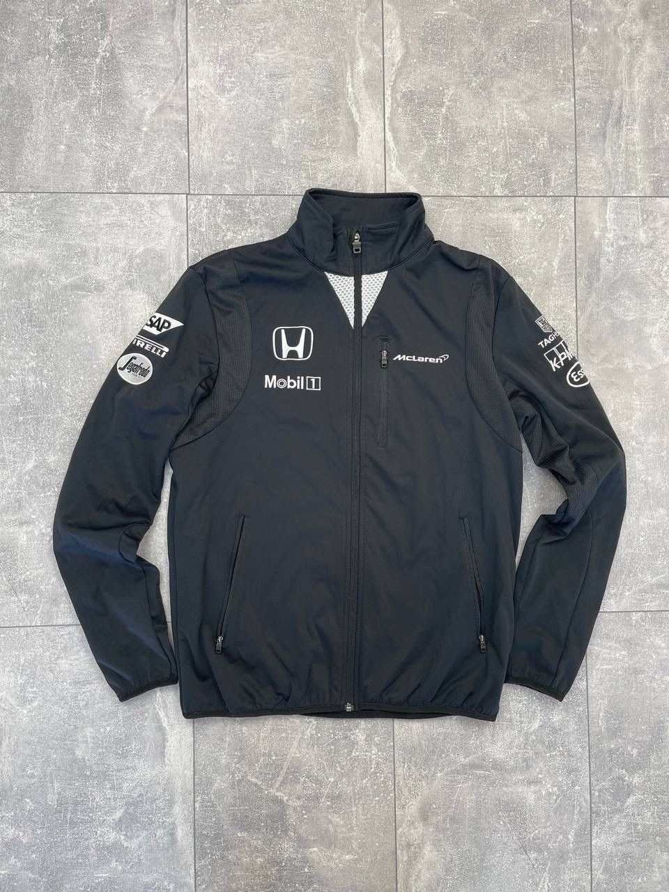 Honda × Vintage VINTAGE HONDA McLAREN MOBIL 1 1/4 ZIP SWEATSHIRT | Grailed