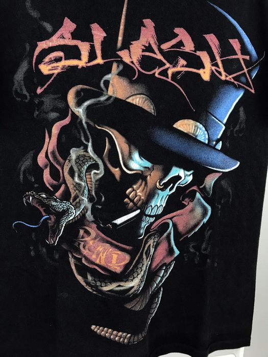 Vintage Vintage Slash Guns n Roses Band Big Skull Logo Tee | Grailed