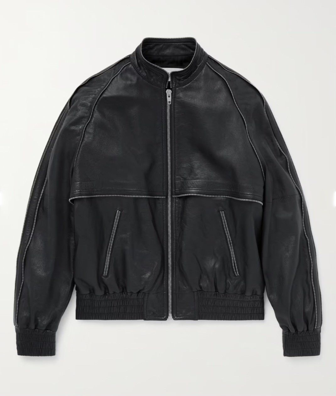 Celine Celine Homme Embellished Leather Bomber Jacket | Grailed