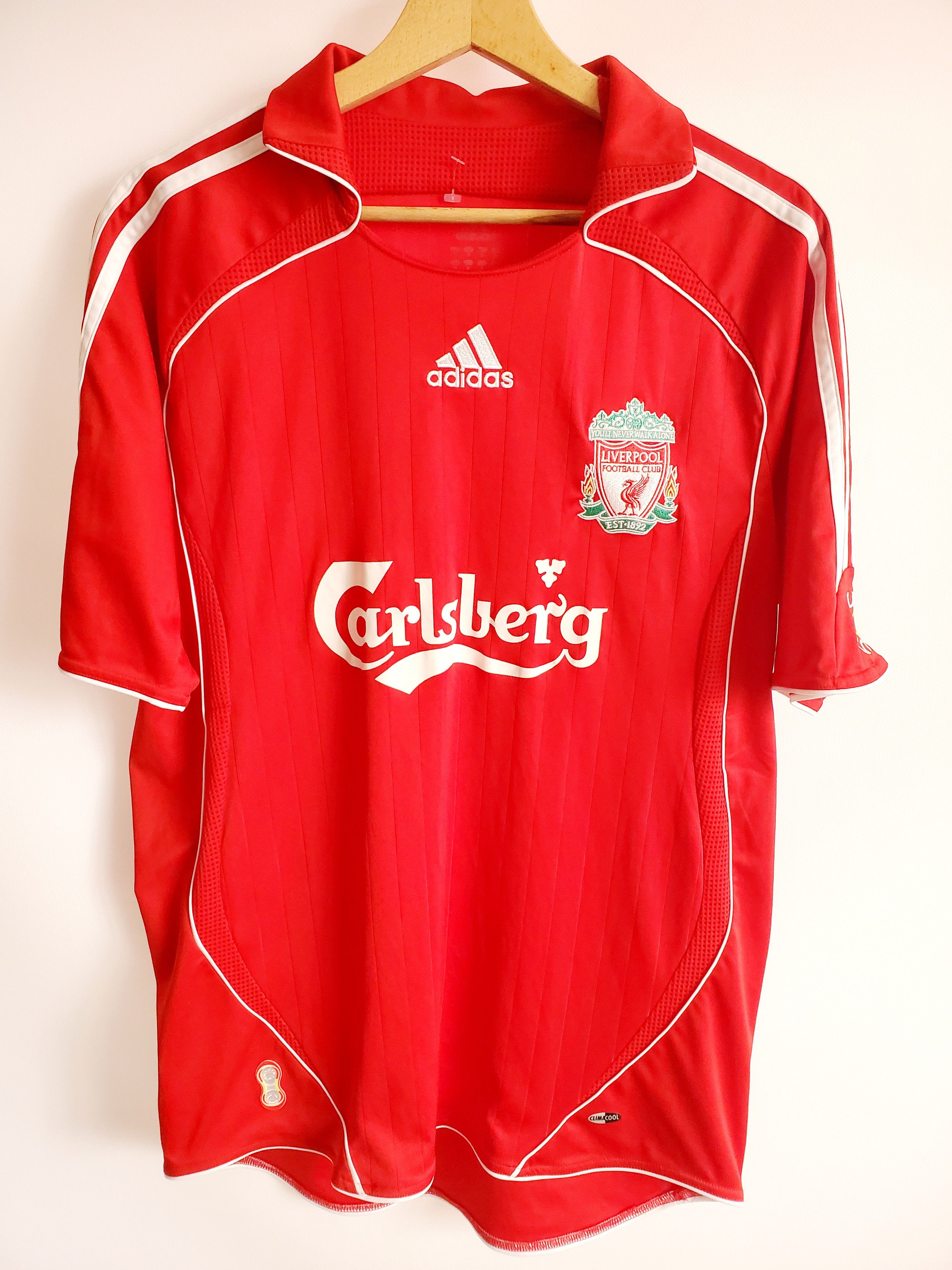Adidas LIVERPOOL 2006 2008 HOME FOOTBALL SHIRT SOCCER JERSEY ADIDAS ...
