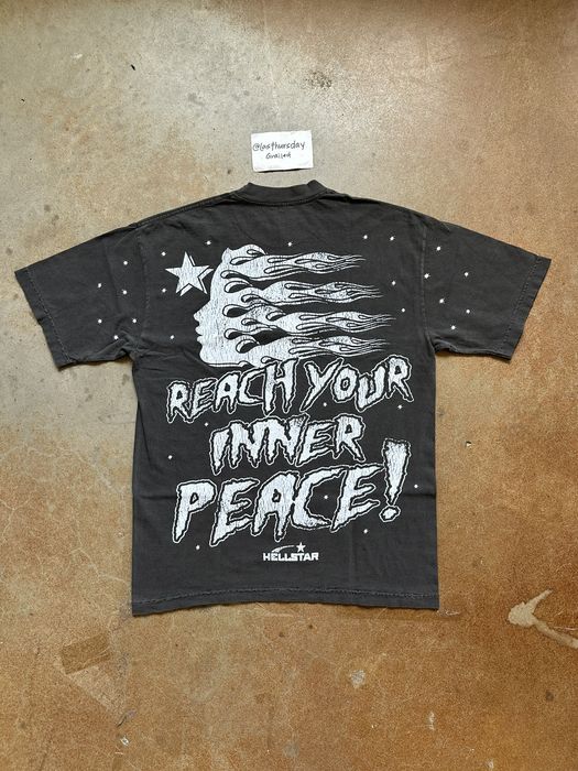 HELLSTAR Hellstar Inner Peace Tee Black Large | Grailed