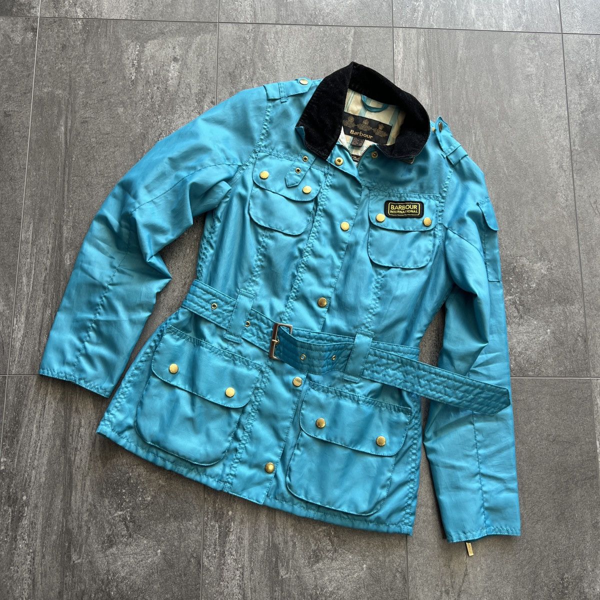 Barbour × Streetwear × Vintage BARBOUR Rainbow International Bright ...