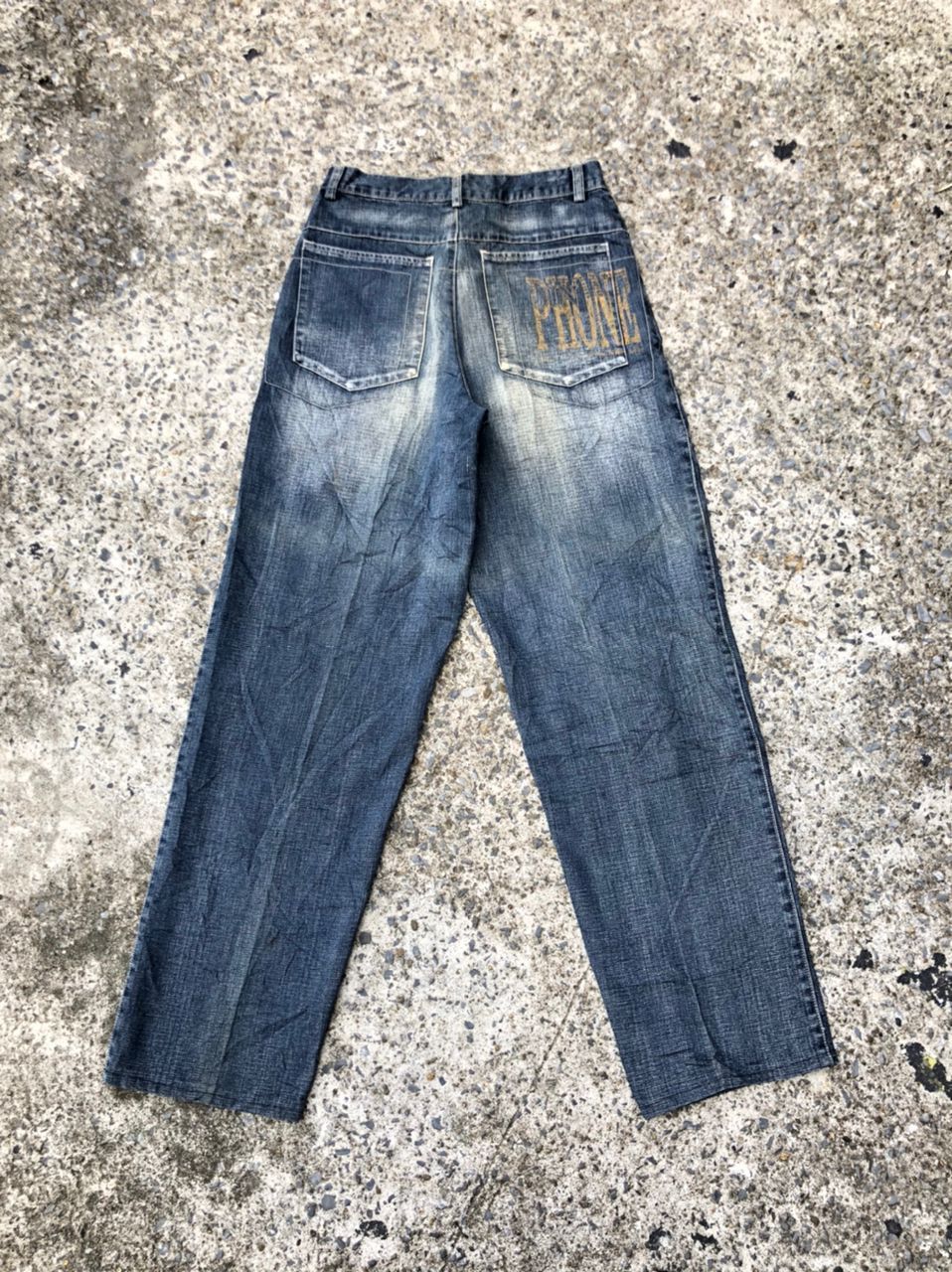 Japanese Brand Jin Phone Nice Design Denim Jeans | Grailed