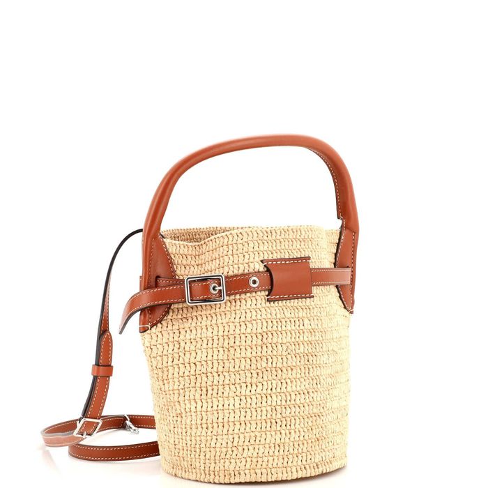 Celine Big Bag Bucket Woven Raffia Nano | Grailed