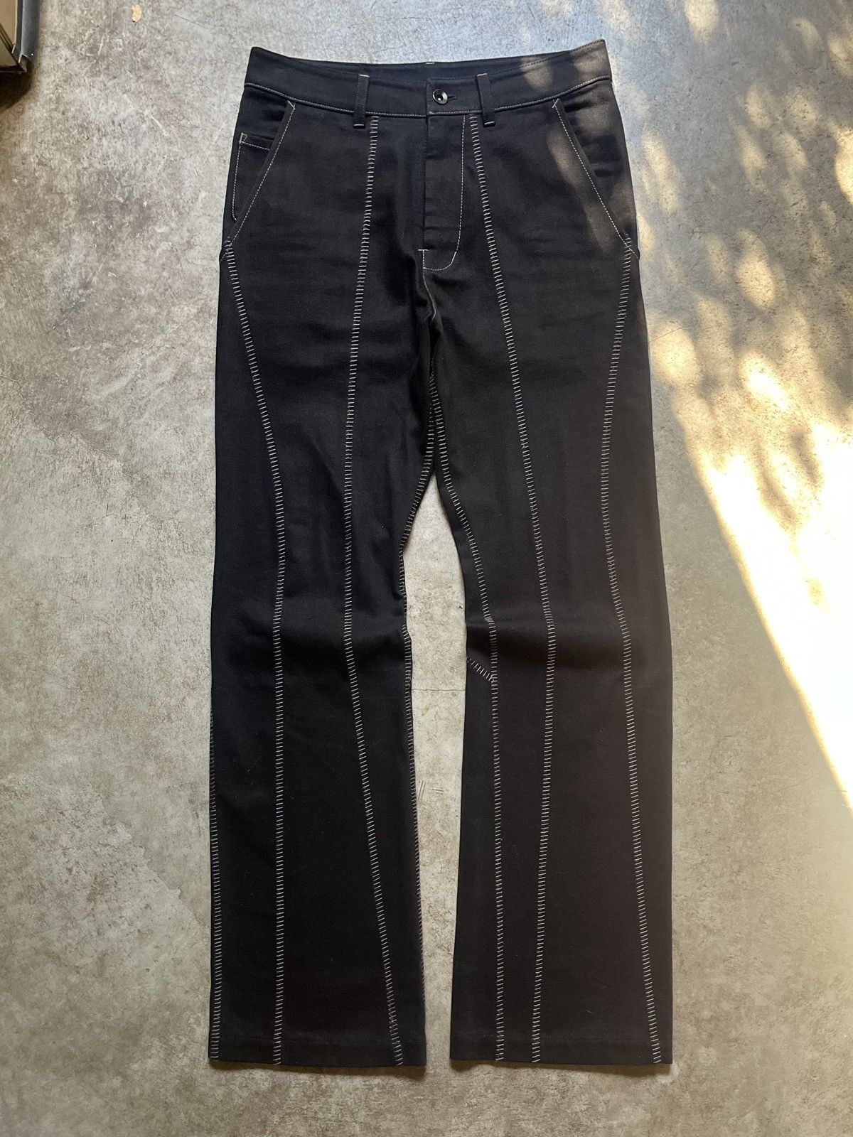 Carol Christian Poell × Professor.E Professor e. Overlock flare pants | Grailed
