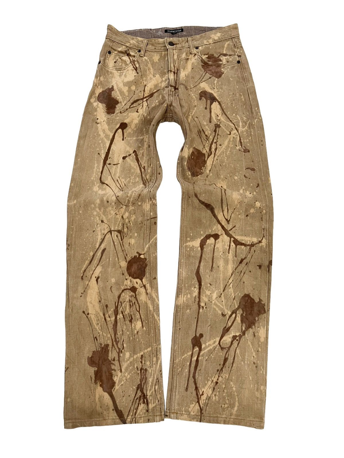 Archival Clothing Yoshiyuki Konishi Splatter 3D Details Vomit Pants ...
