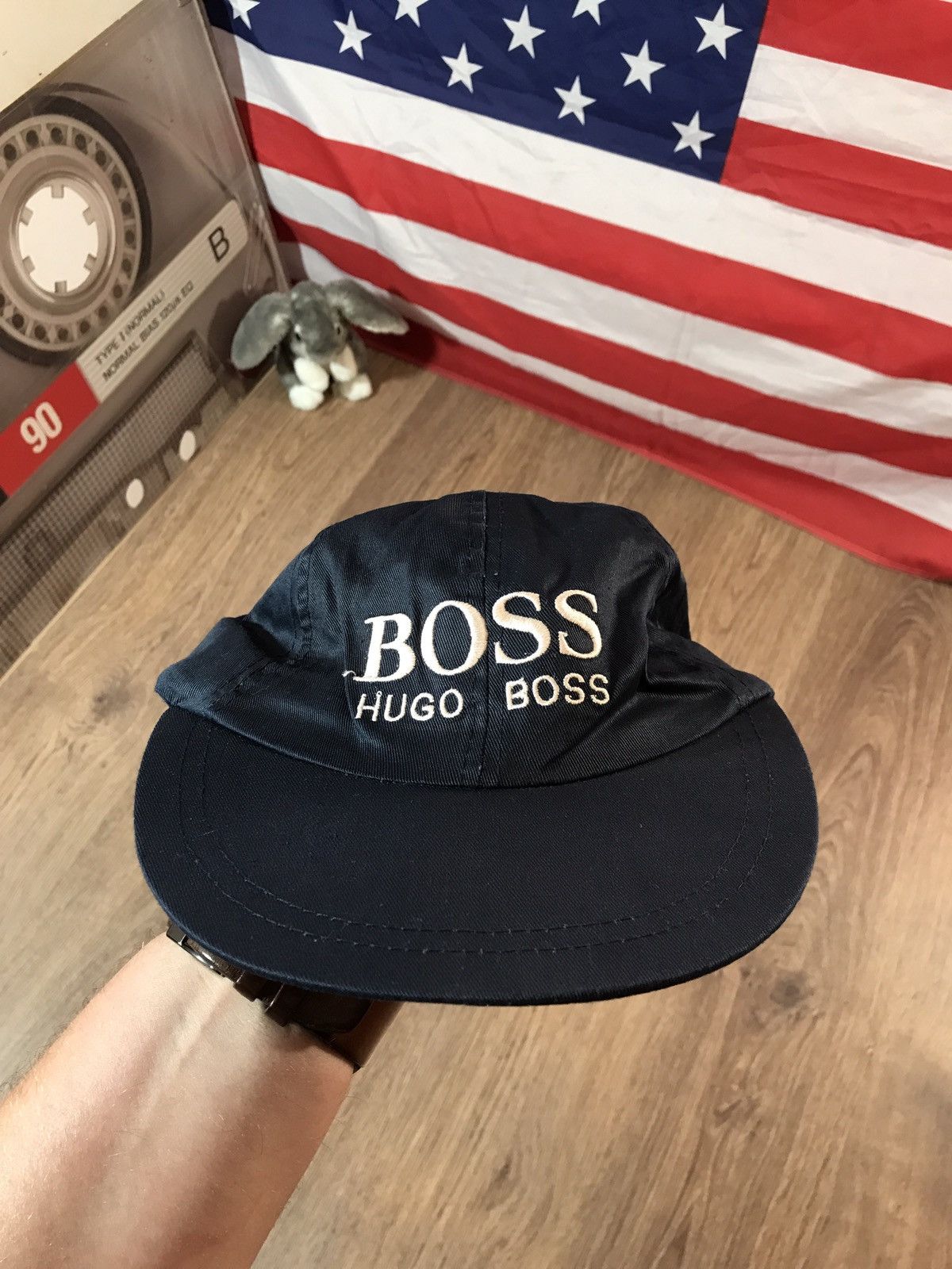 Hugo Boss × Streetwear × Vintage Hugo Boss vintage 90s cap big logo ...