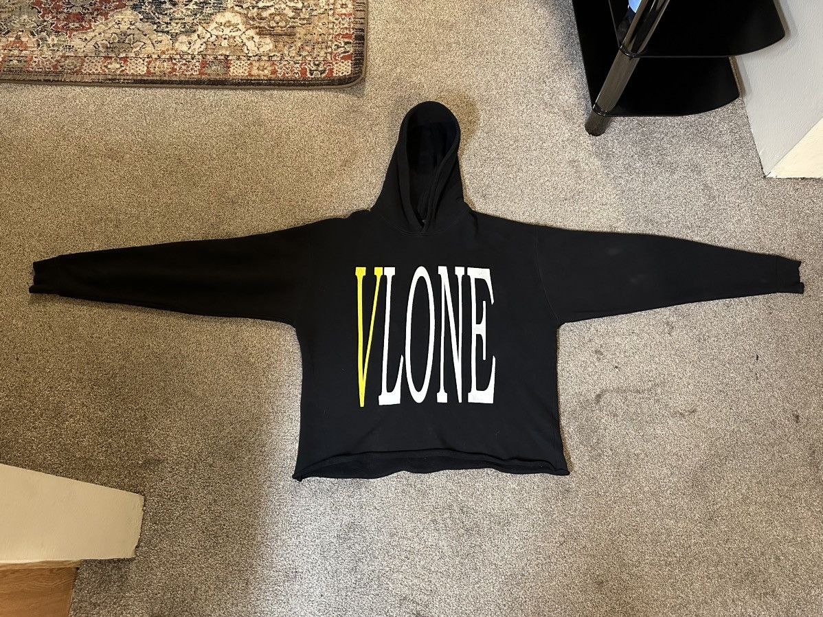 Designer × Streetwear × Vlone Vlone Staple Hoodie ‘Black/Yellow’ | Grailed