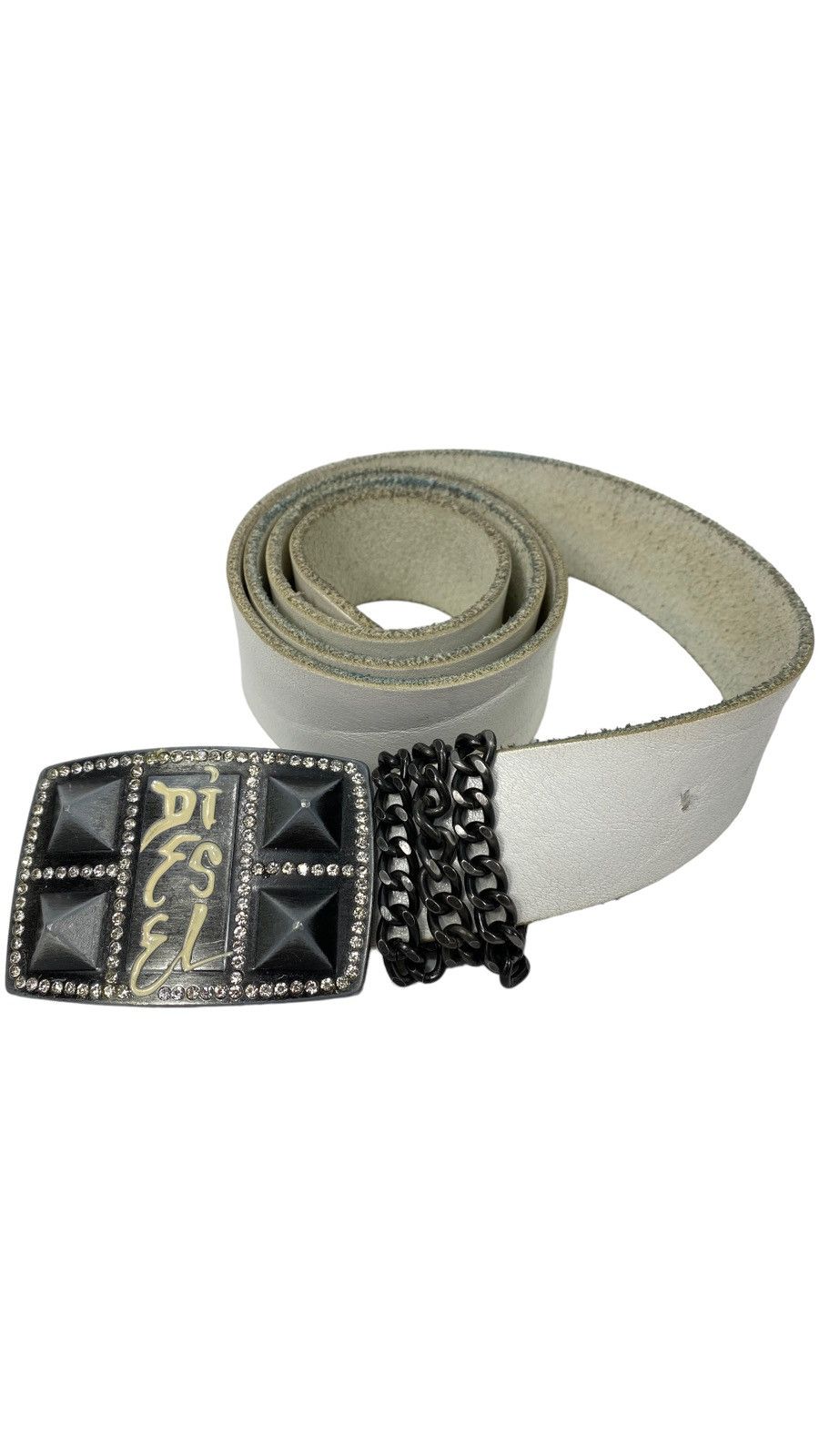 Diesel 🔥LASTDROP🔥 Diesel Punk Thorns Chains Rhinestones Leather | Grailed