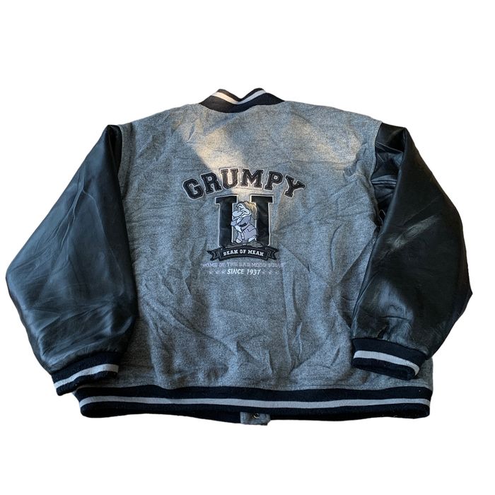 Vintage Vintage Walt Disney World Grumpy Cartoon Varsity Jacket XL ...