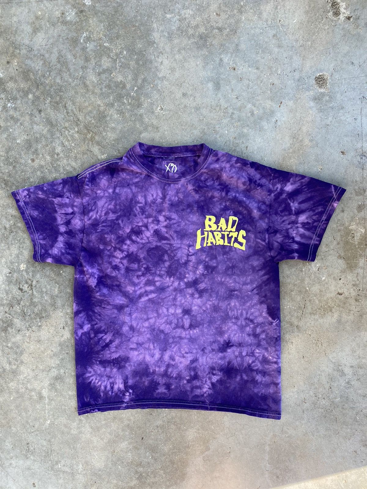 NAV × XO Nav XO Bad Habits Purple Codeine / Lean Tie Dye Logo Tee 🧊🥣 ...