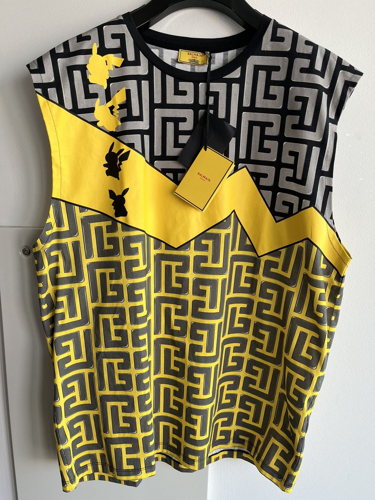 Balmain Super Runway Balmain x Pokémon Monogram Logo Top Brand New ...