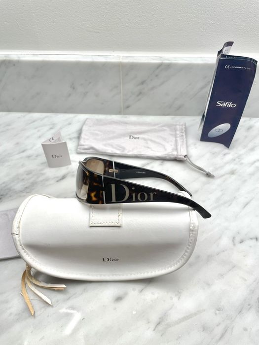 Dior *FULL SET* Your Dior 2 sunglasses big logo sport mask | Grailed