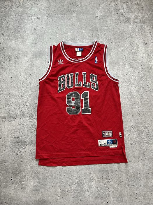 Adidas Adidas x Chicago Bulls Vintage #91 Dennis Rodman Jersey 90s ...