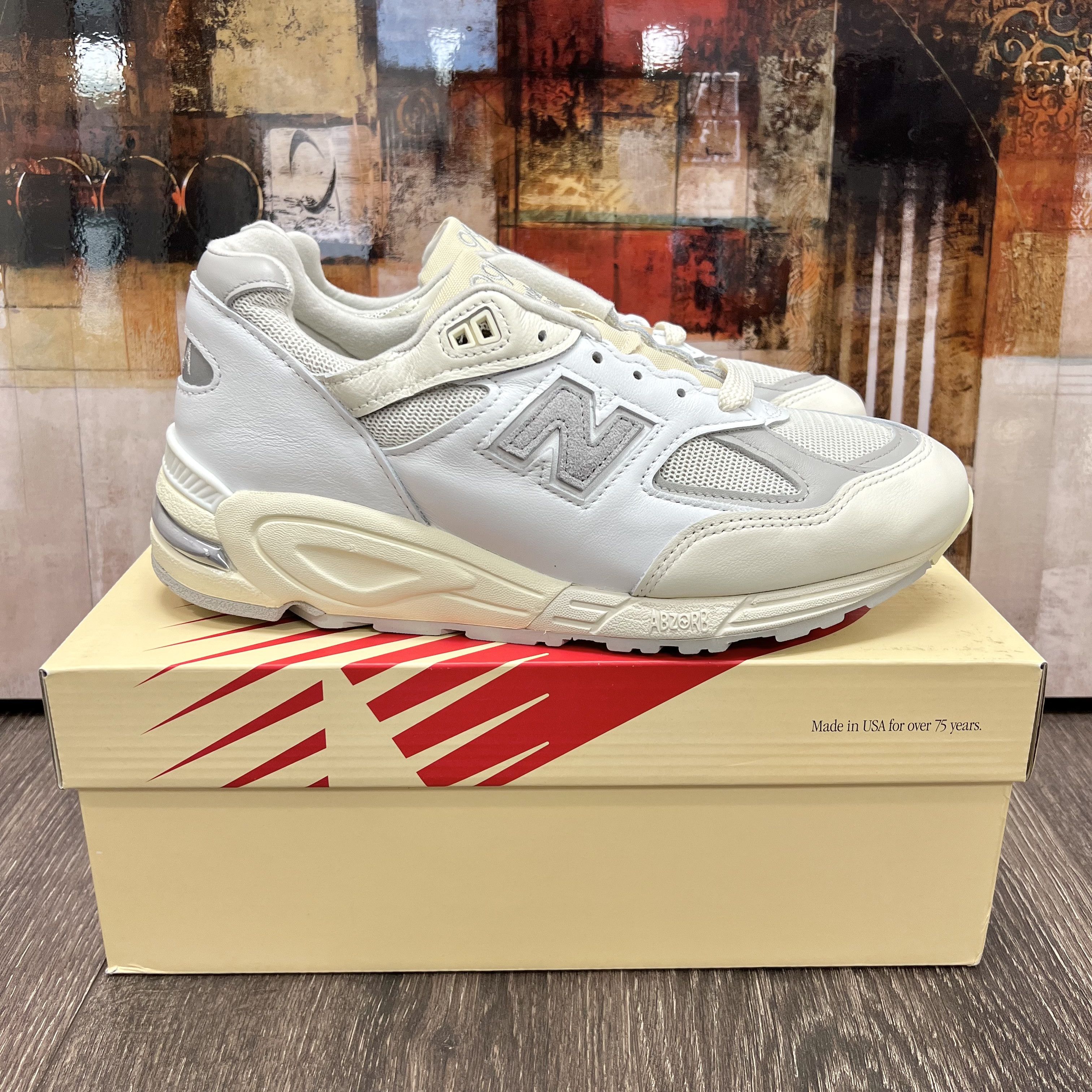 New Balance 2022 New Balance 990v2 Teddy Santis Sea Salt / White / Grey ...
