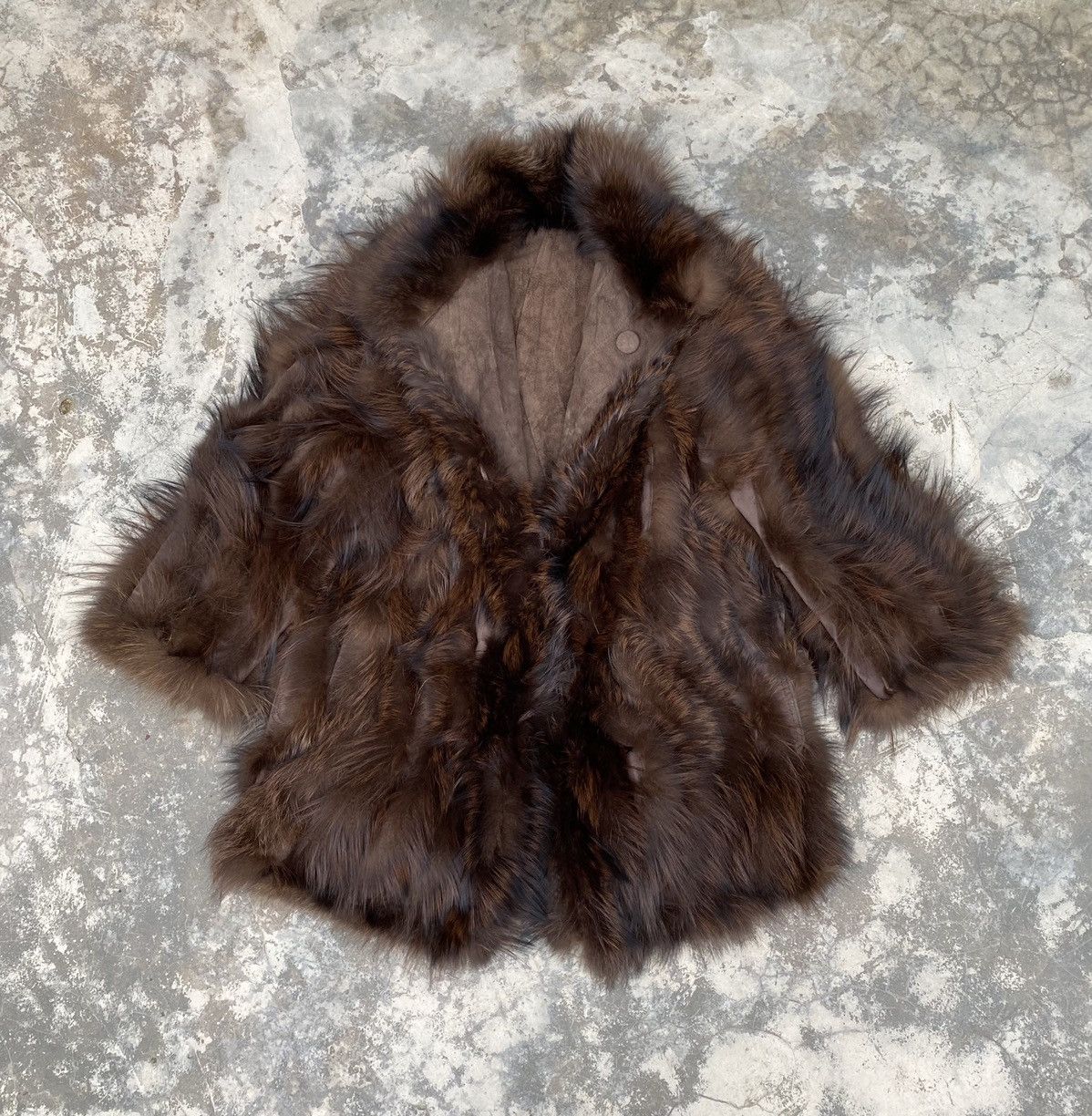 Japanese Brand × Leather Jacket × Mink Fur Coat Japanese Brand Mink Fur ...