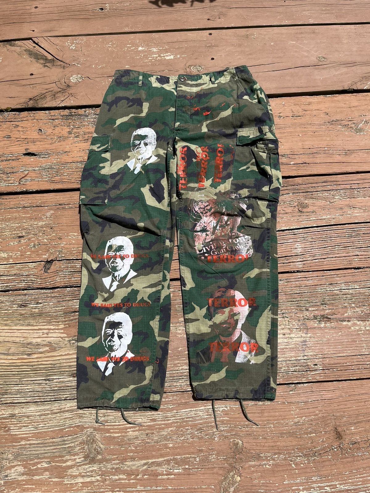 Other Custom Military Camo Cargo Sample Print Pants | Grailed