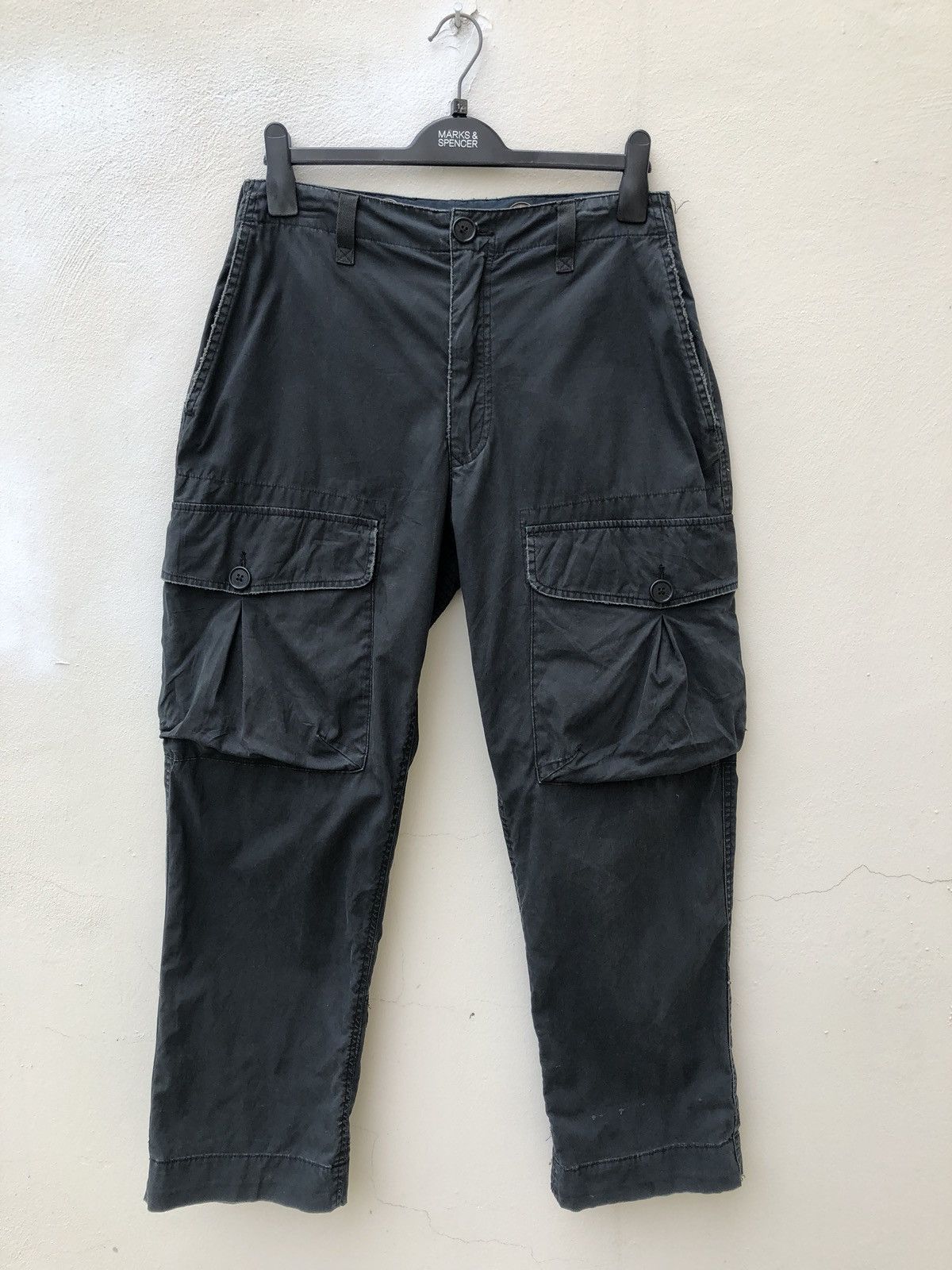 Polo Ralph Lauren Vintage RL 04 Rips Distressed Cargo Trouser Pant | Grailed