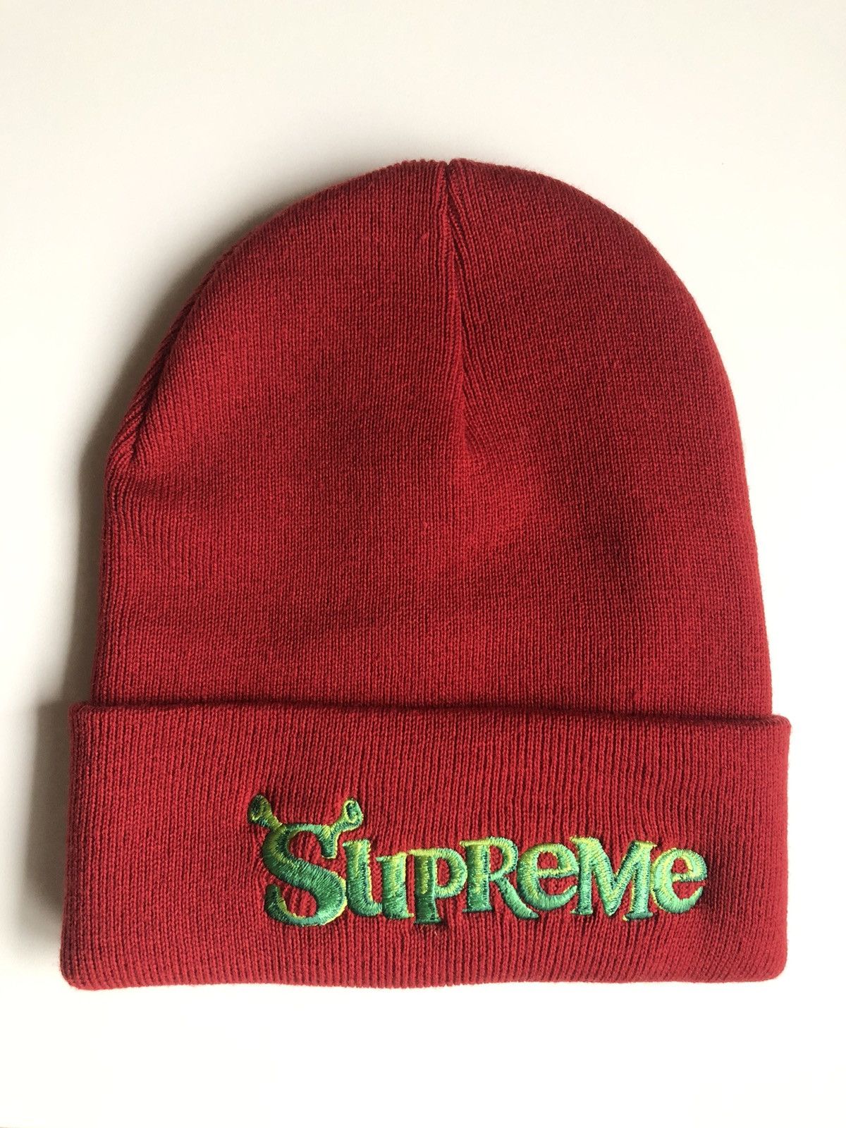 Supreme Shrek X Supreme Beanie CARDINAL | Grailed