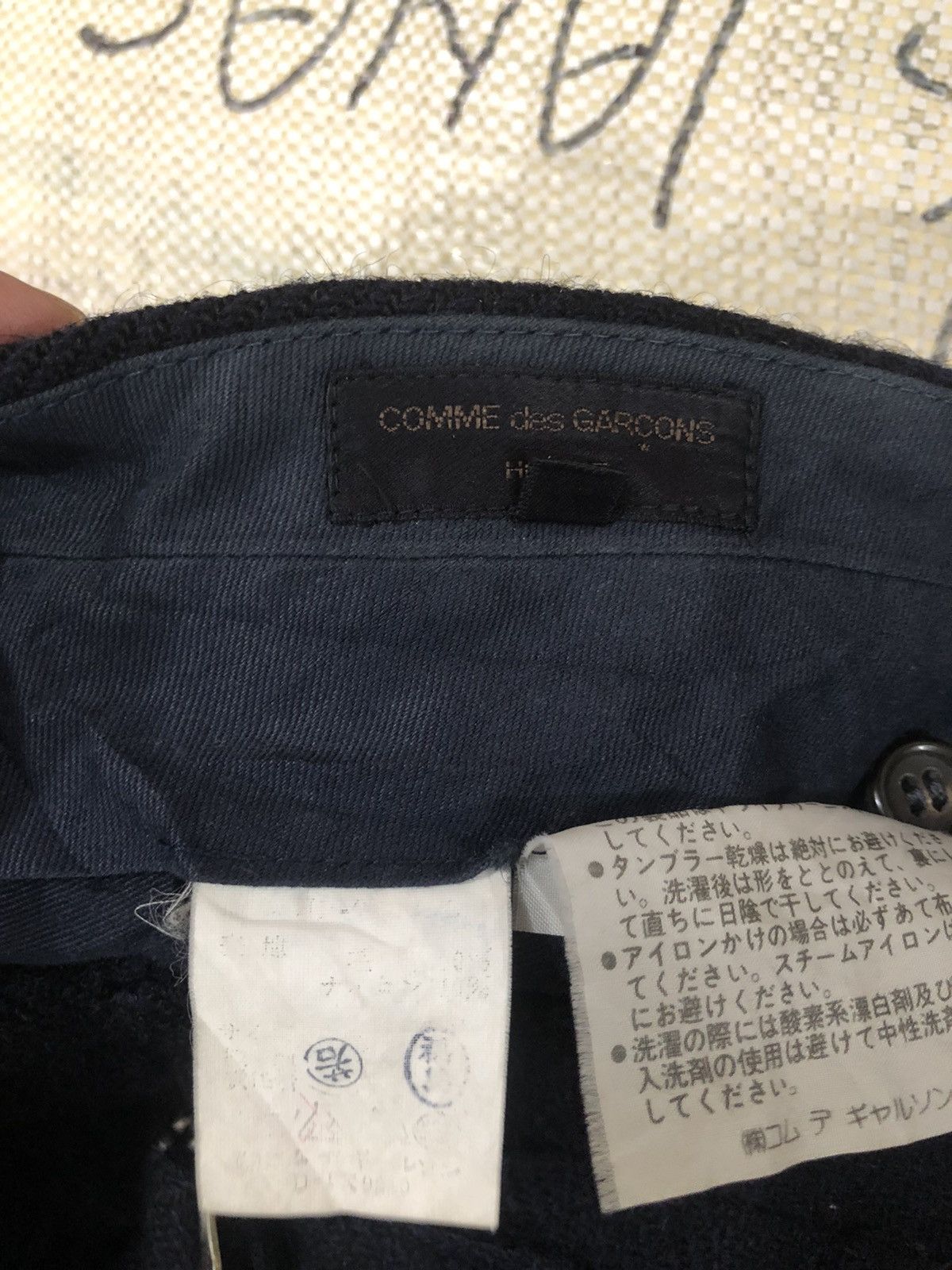 Comme des Garcons Homme Vintage Commedes Garcons Homme Gabardine Buckle ...