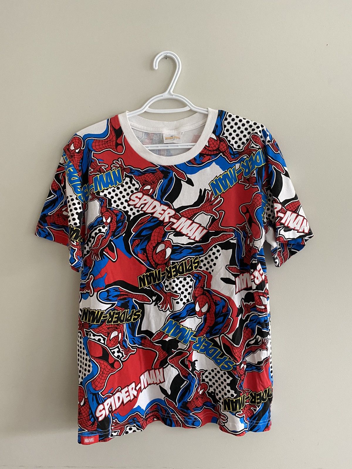Vintage Vintage 2000s Marvel All Over Print Shirt Japan | Grailed