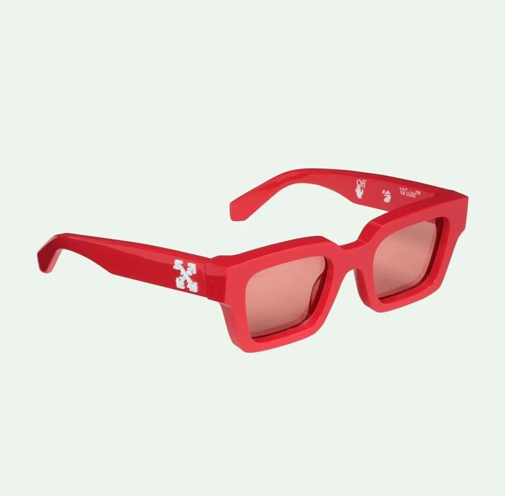 Off-White Off-White Acetate Sunglasses Red | Grailed