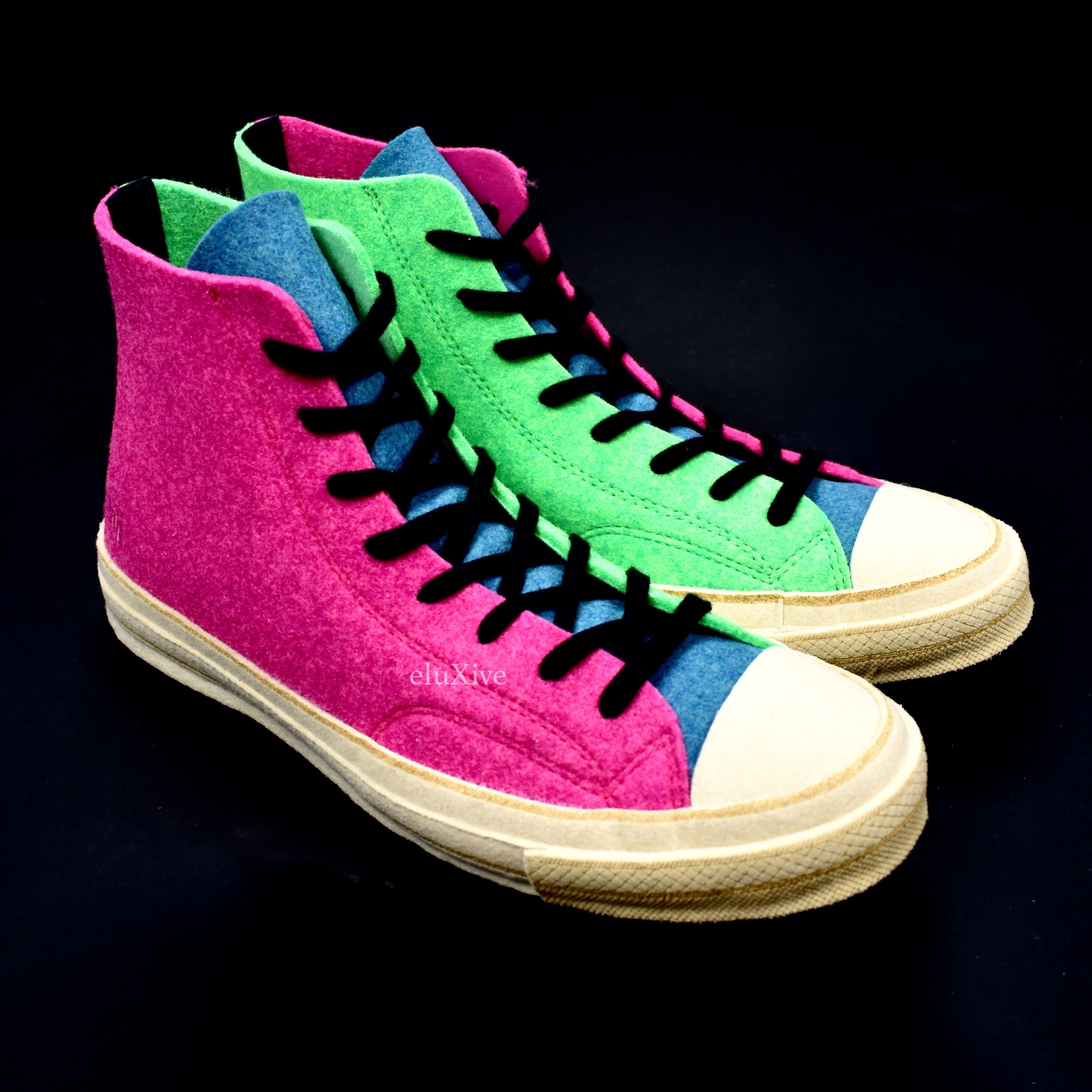 Converse × J.W.Anderson JWA Chuck 70 Hi Felt Colorblock DS | Grailed