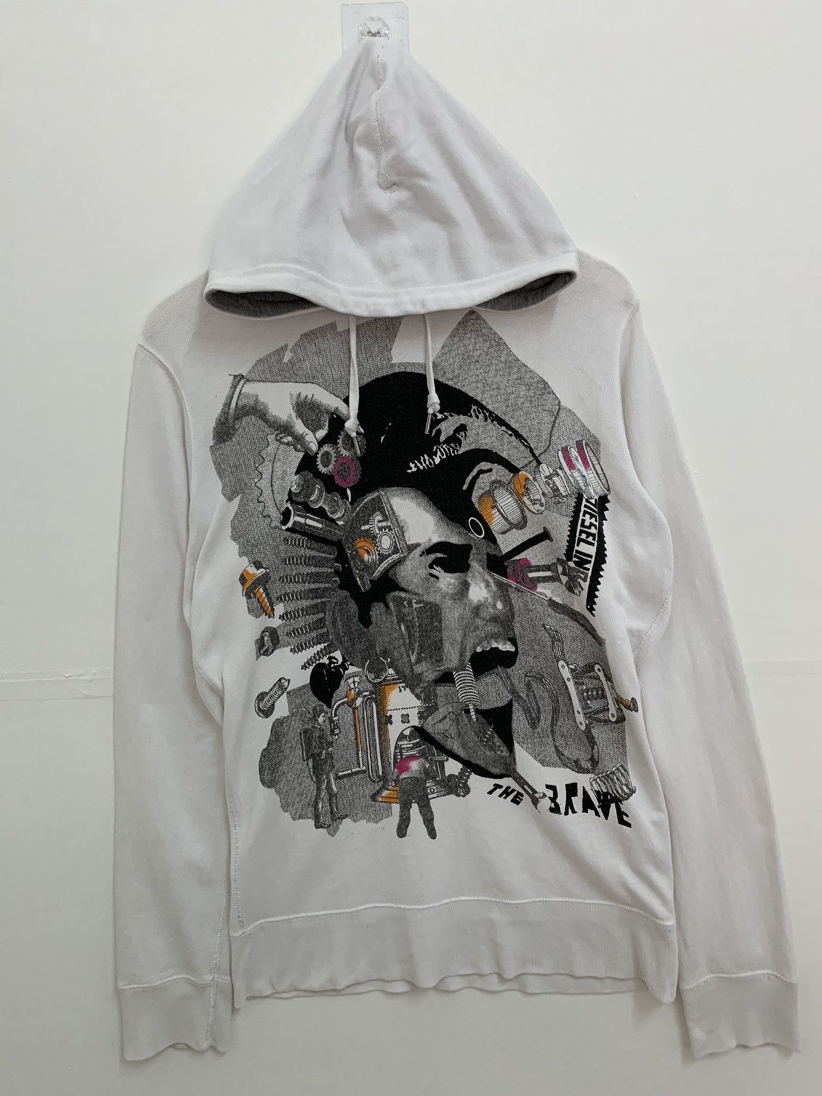 Band Tees × Diesel × Vintage Diesel The Brave Hoodie Size Small Colour ...