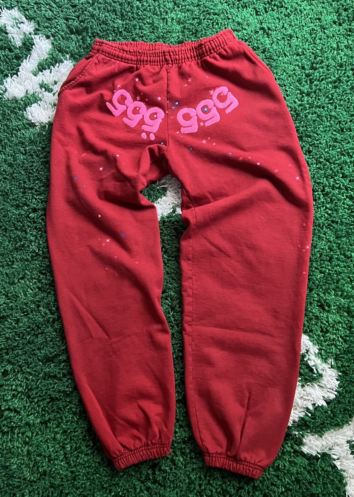 Spider Worldwide Spider Worldwide 555 Sweatpants Red Large | Grailed