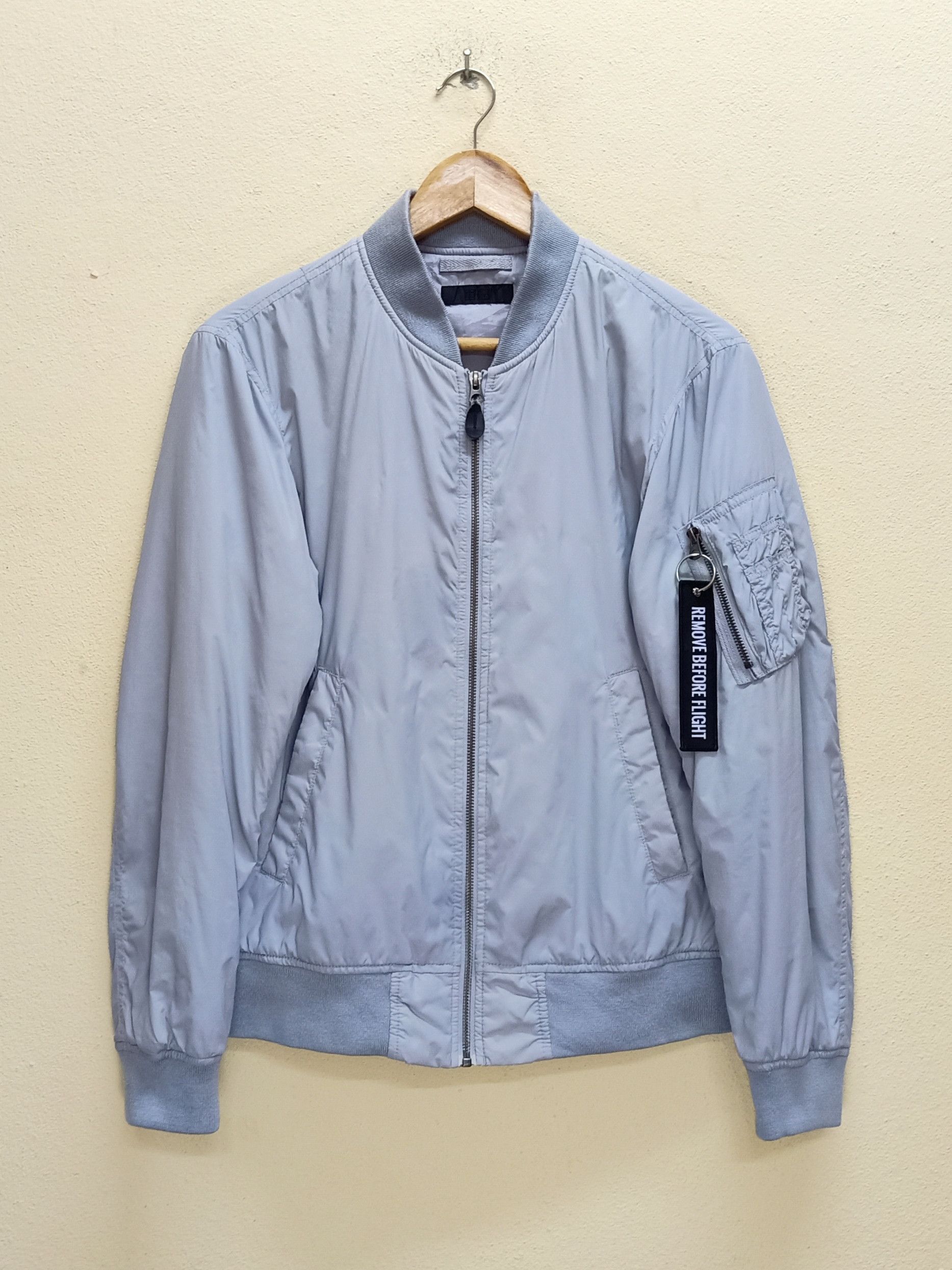 Uniqlo UNIQLO MA-1 Air Force Military Gray Bomber Jacket | Grailed