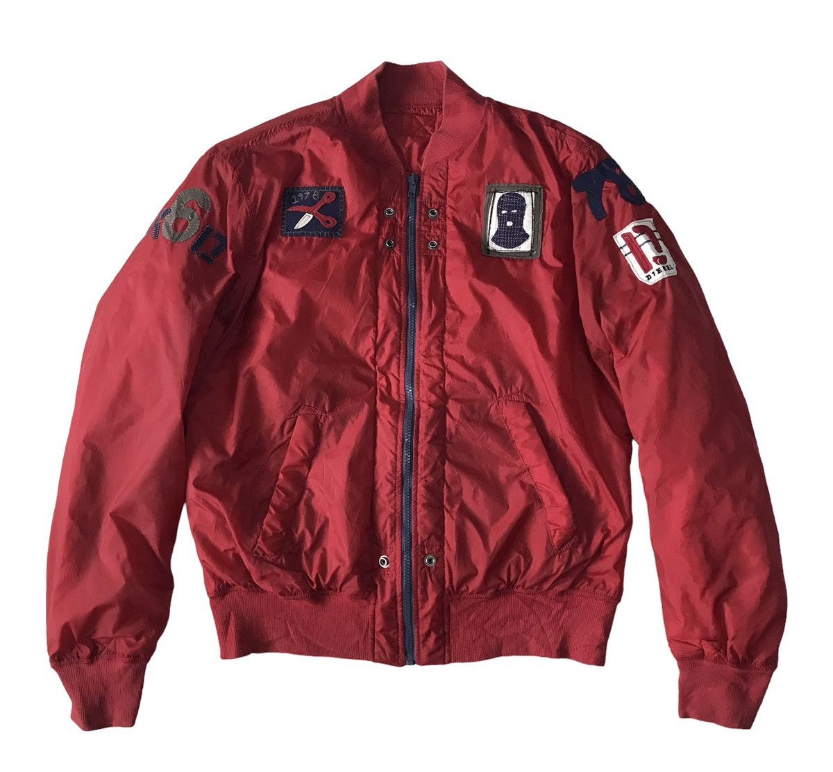 Diesel Reversible Diesel Bomber Jacket With Patches | Grailed