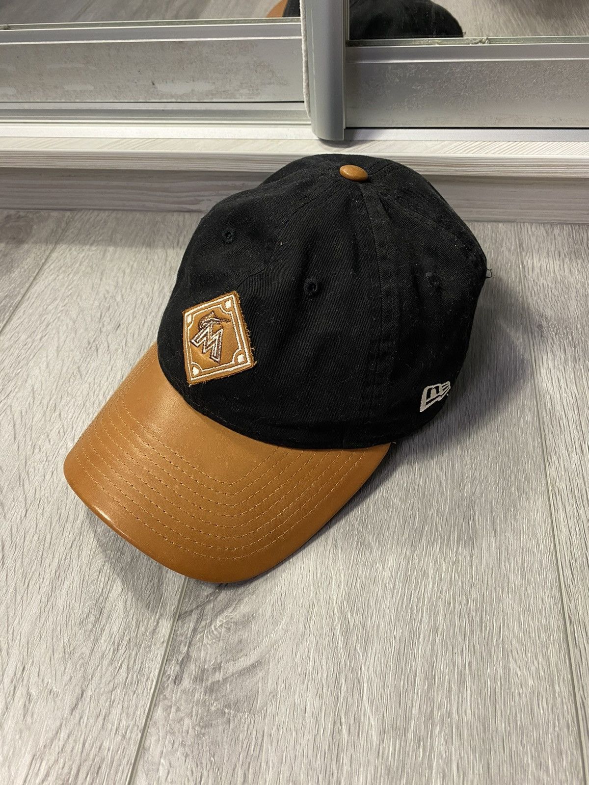 New Era × Vintage × Wilsons Leather Vintage Wilson New Era Cap With ...