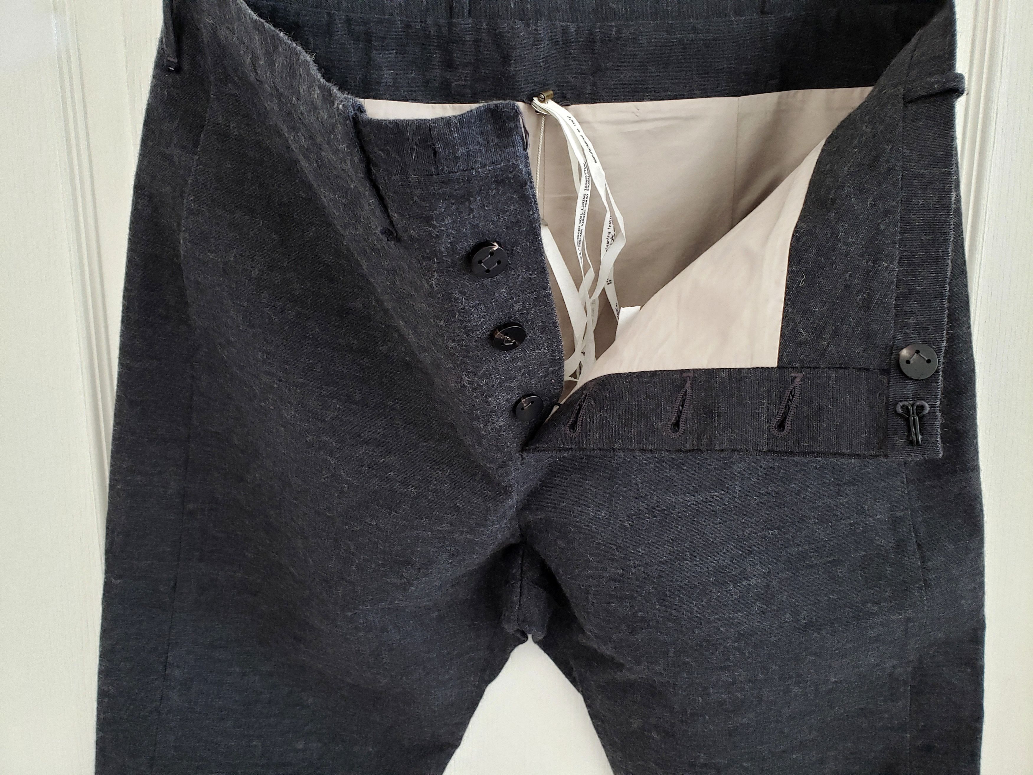 Label Under Construction Front Cut Classic Pants | Grailed