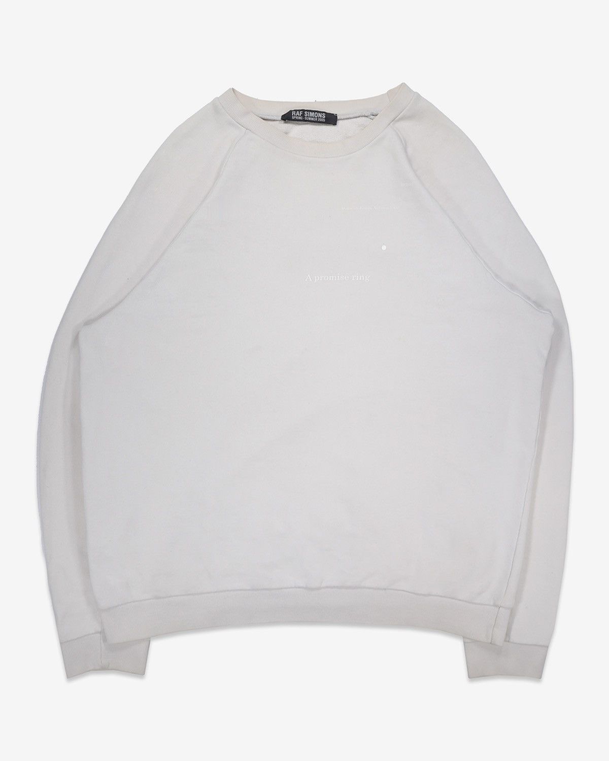 Raf Simons Raf Simons “Promise Ring” Sweater SS05 “History Of The World ...