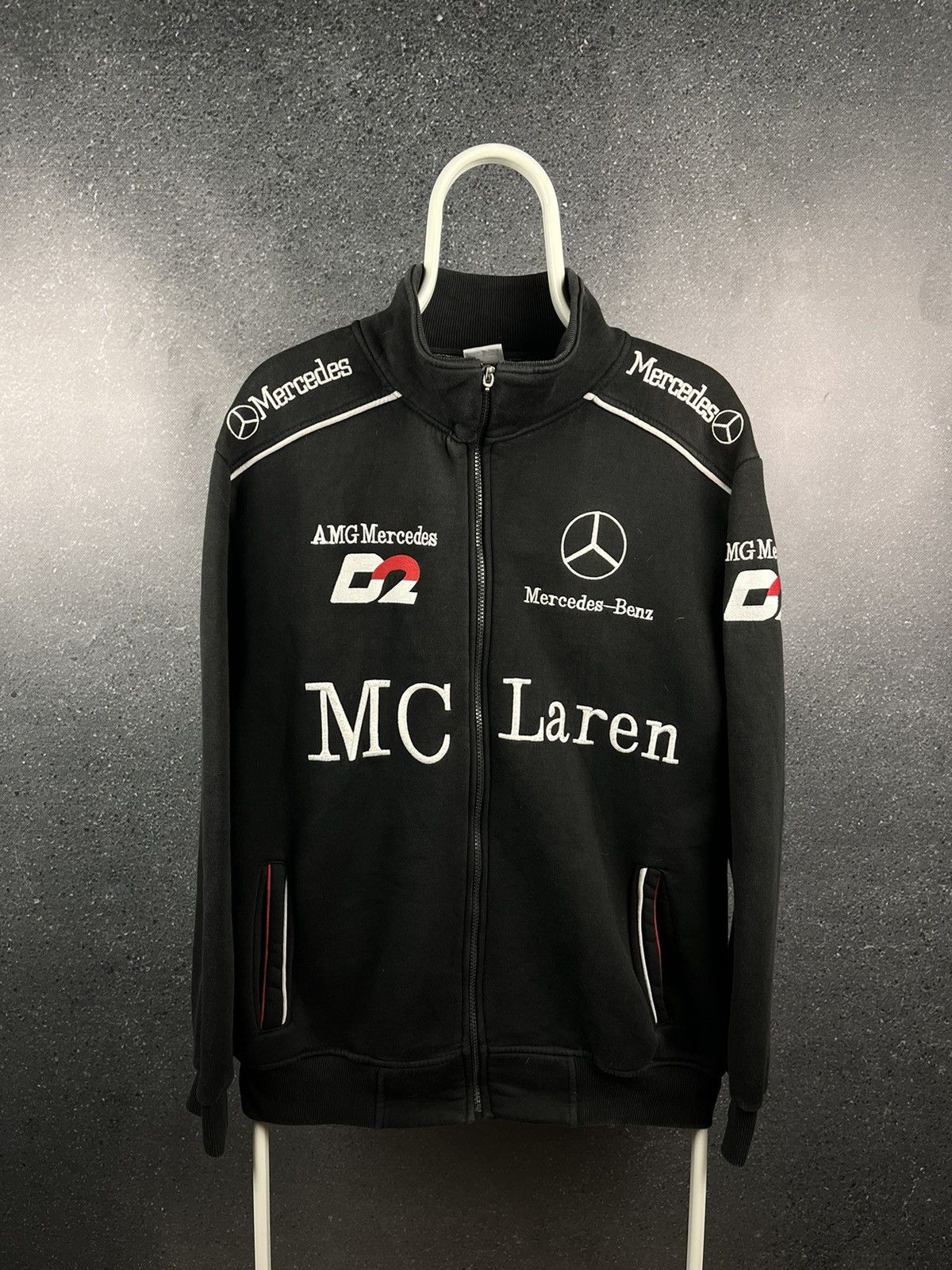 Malcolm McLaren × Mercedes Benz × Racing Men’s zip hoodie Mercedes Benz ...