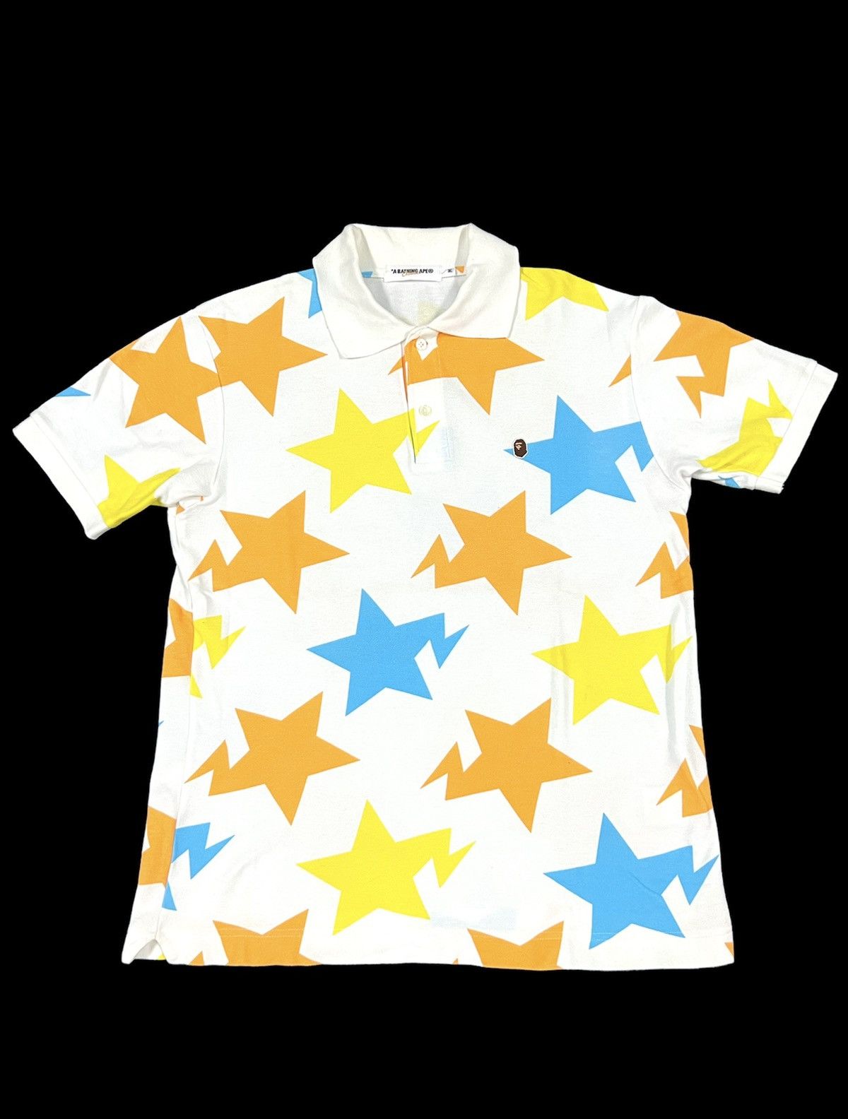 Bape Bape Sapporo Sta Pattern Polo | Grailed