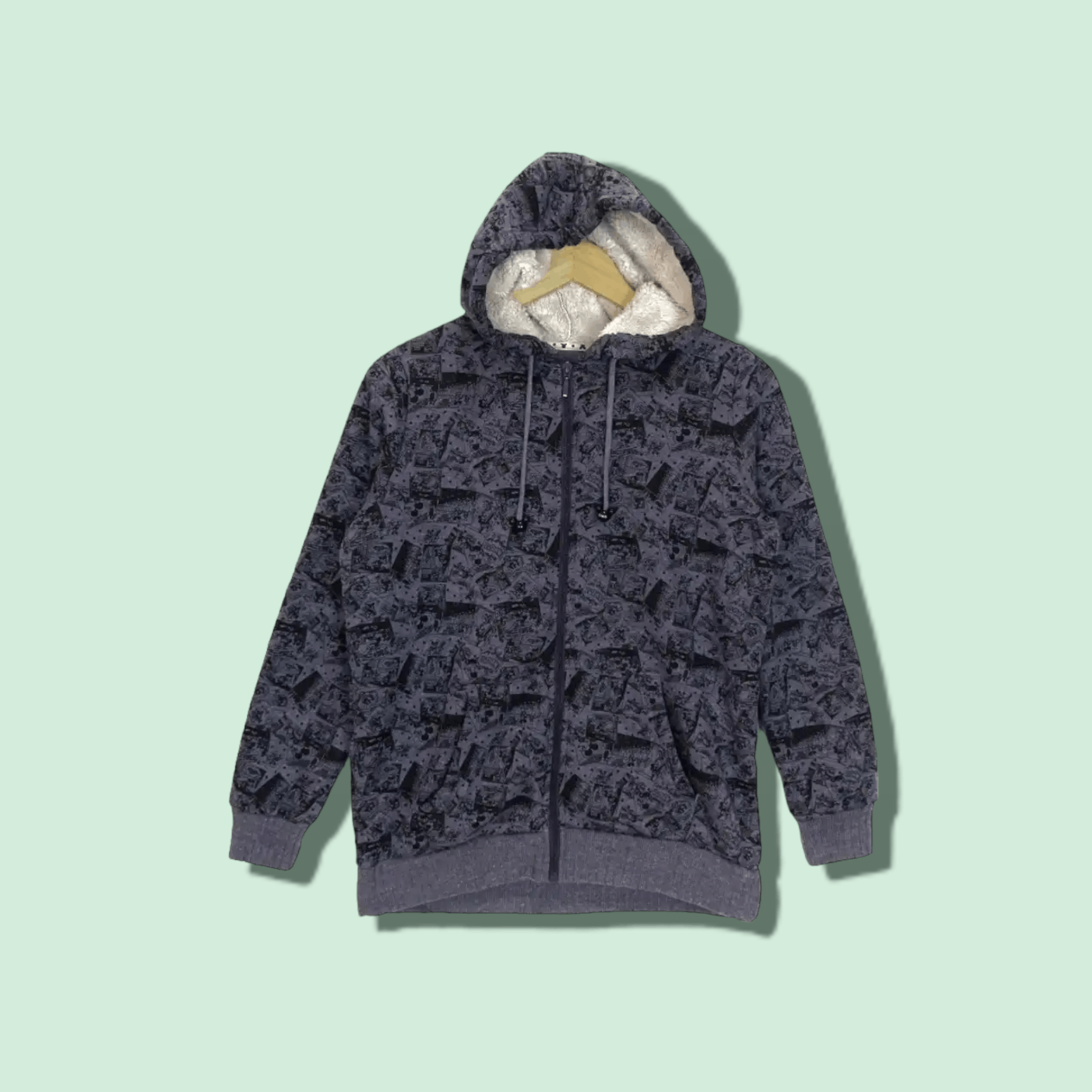 Mickey Mouse DISNEY x MICKEY MOUSE Zipper All Over Print Hoodie | Grailed