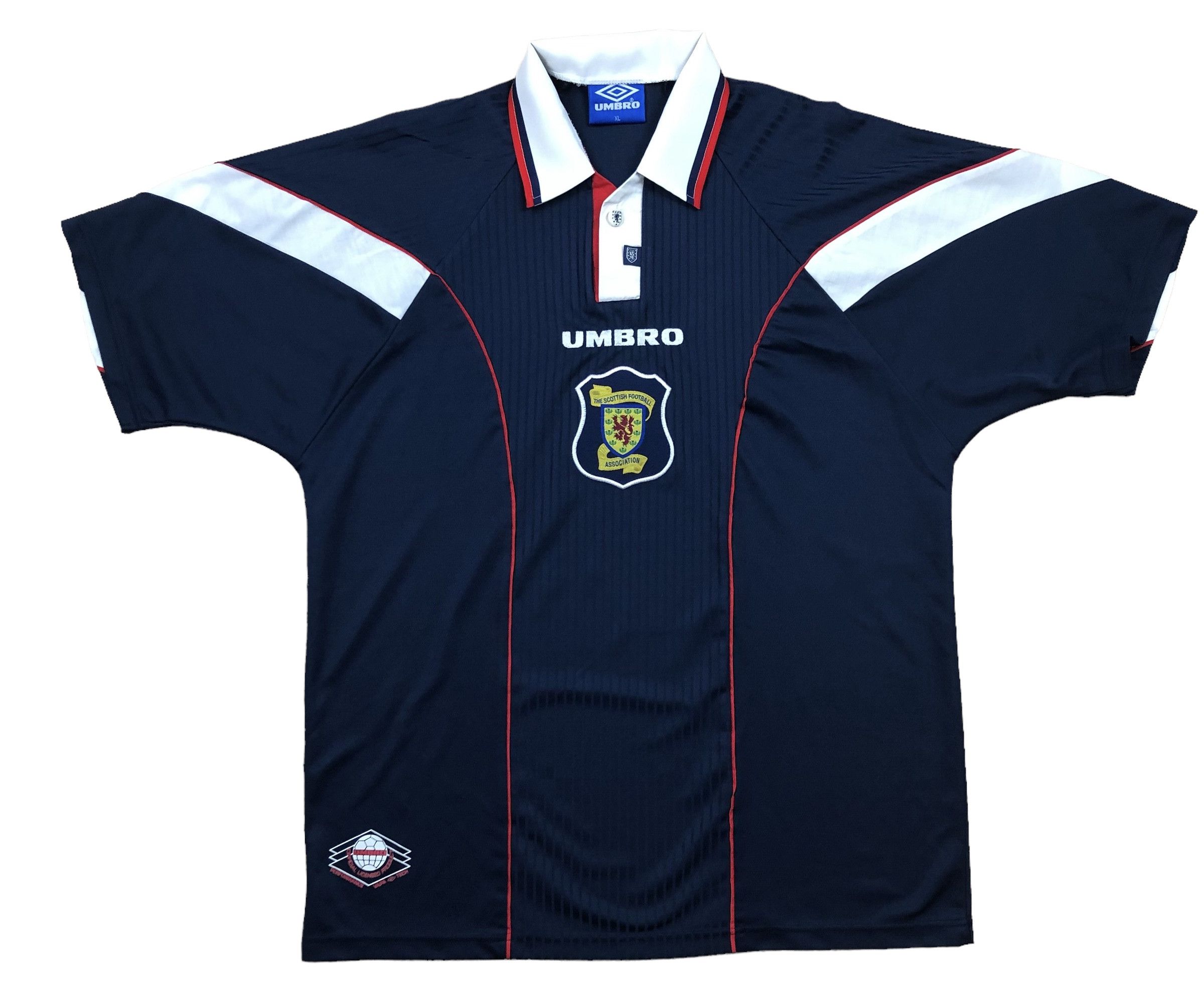 Vintage Scotland football shirt 1996 Soccer Tee Y2K hype Sport Drill | Grailed