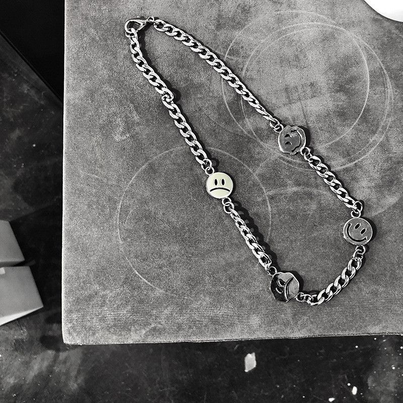 Jewelry Gothic Street Smile Sad Face Necklaces | Grailed