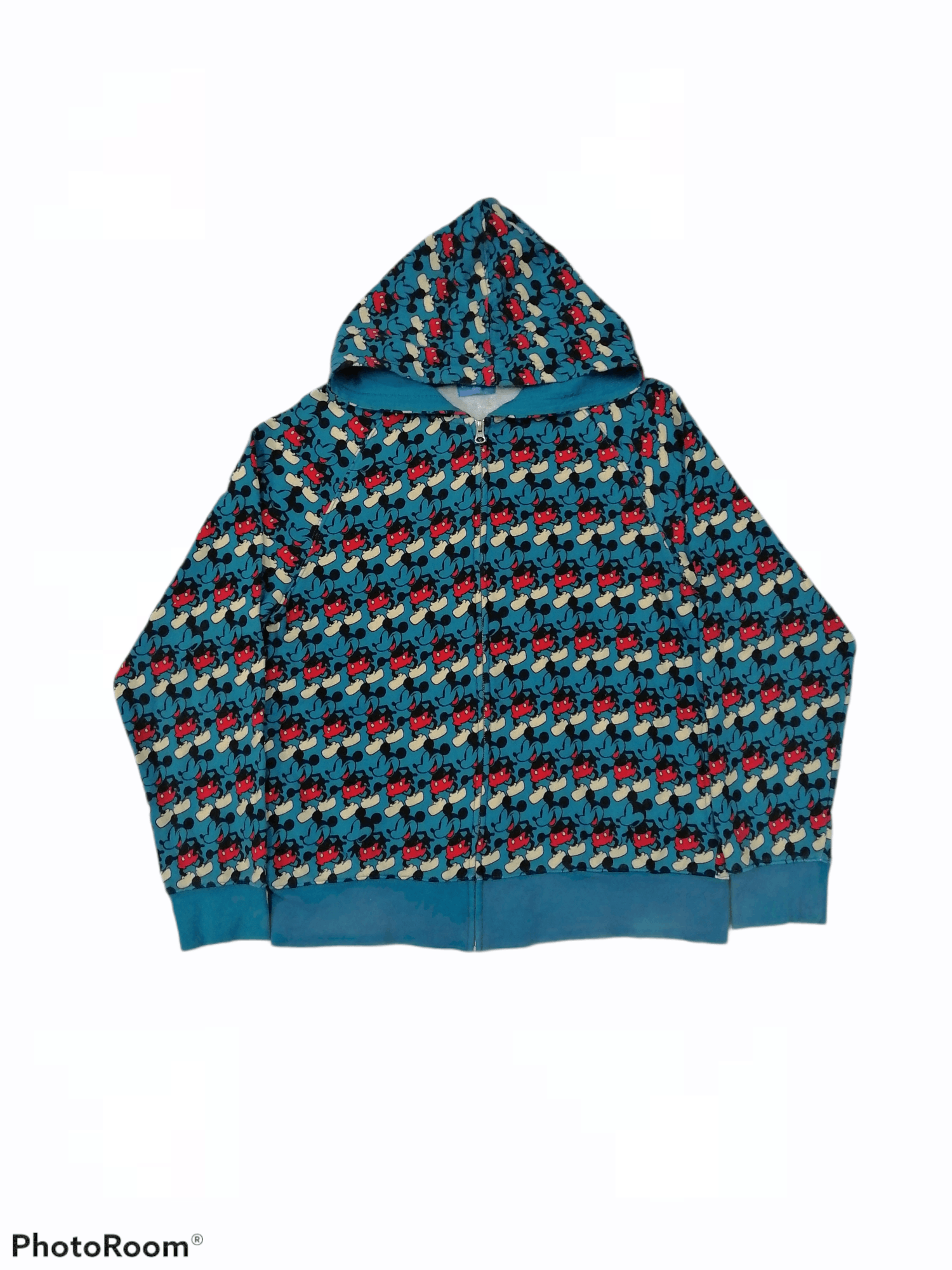 Mickey Mouse Mickey Mouse Multicolour Allover Printed Zipper Hoodies ...