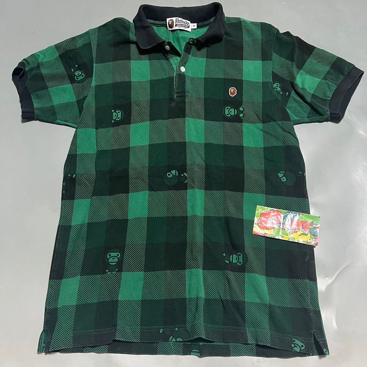 Bape Baby Milo Buffalo Check Polo | Grailed