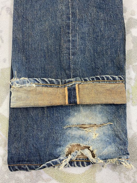 Edwin Selvedge Vintage Edwin Distressed Jeans 30x33 Denim- JN3821 | Grailed