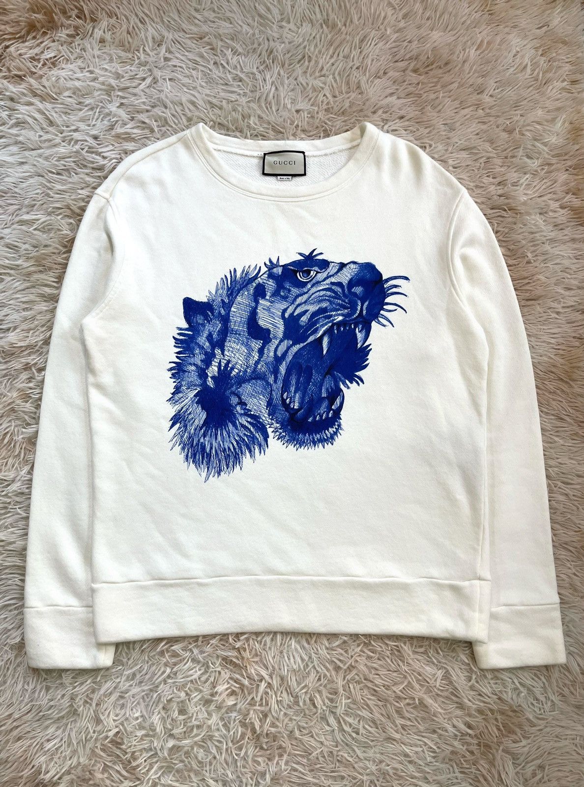 Gucci Gucci Tiger Logo Embroidered Sweatshirt | Grailed