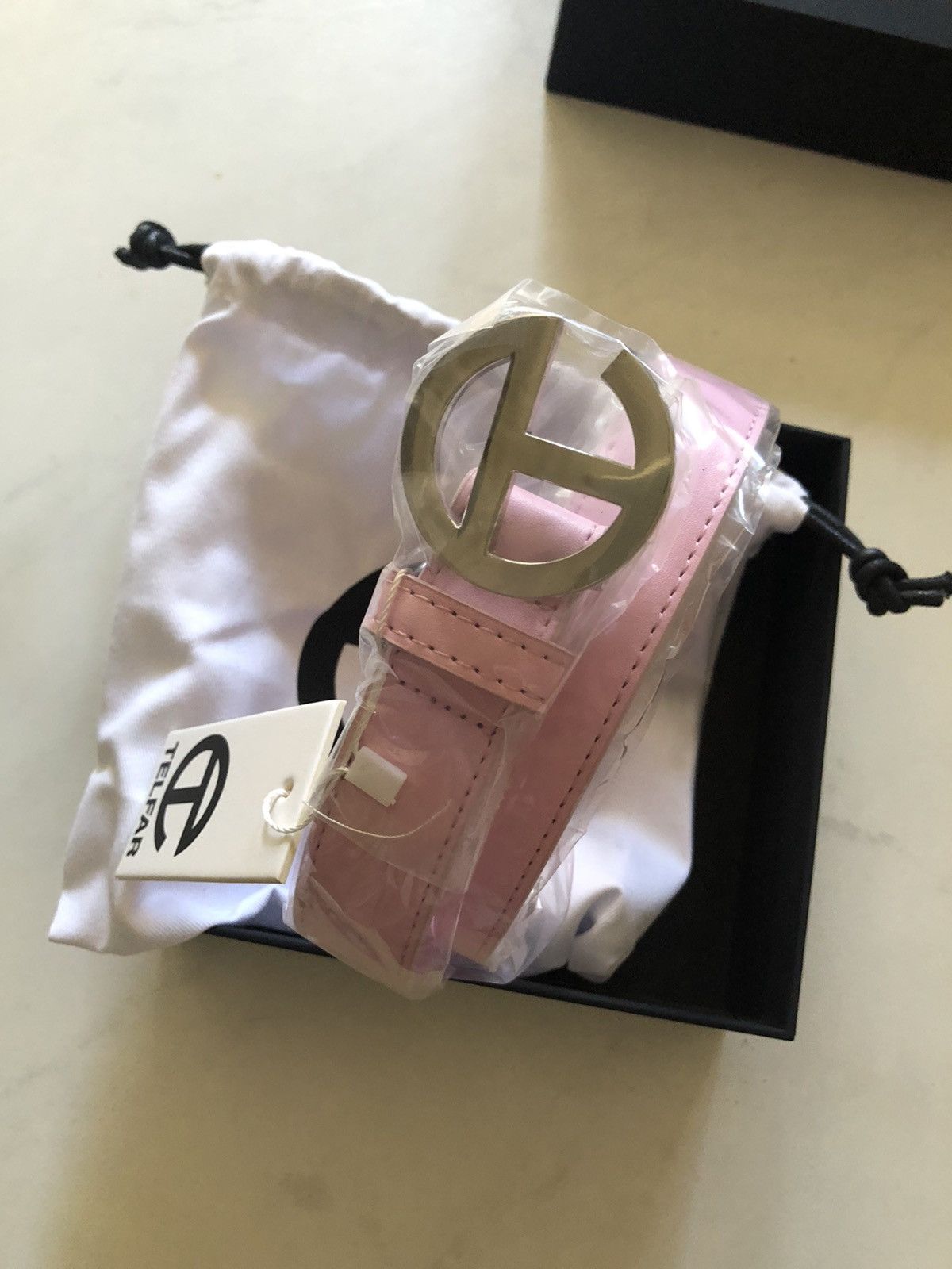 Telfar Telfar belt bubble gum pink small | Grailed