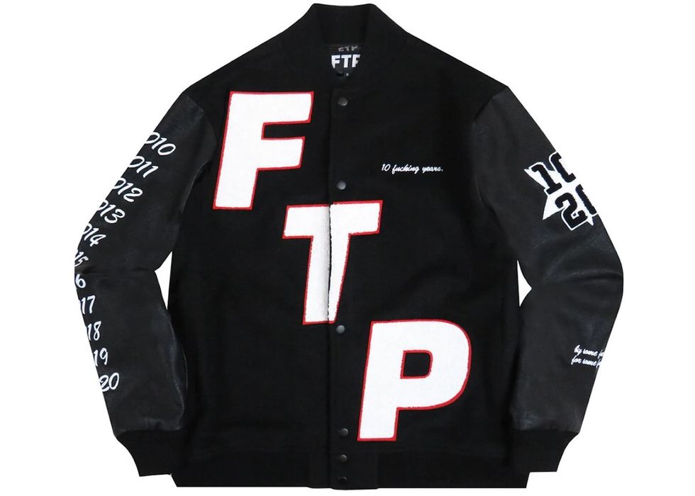 Vintage FTP 10 Year Anniversary Varsity Jacket | Grailed