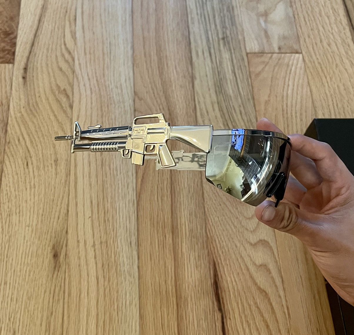 Jeremy Scott SS2013 Jeremy Scott x Linda Farrow M16 Rifle Sunglasses ...