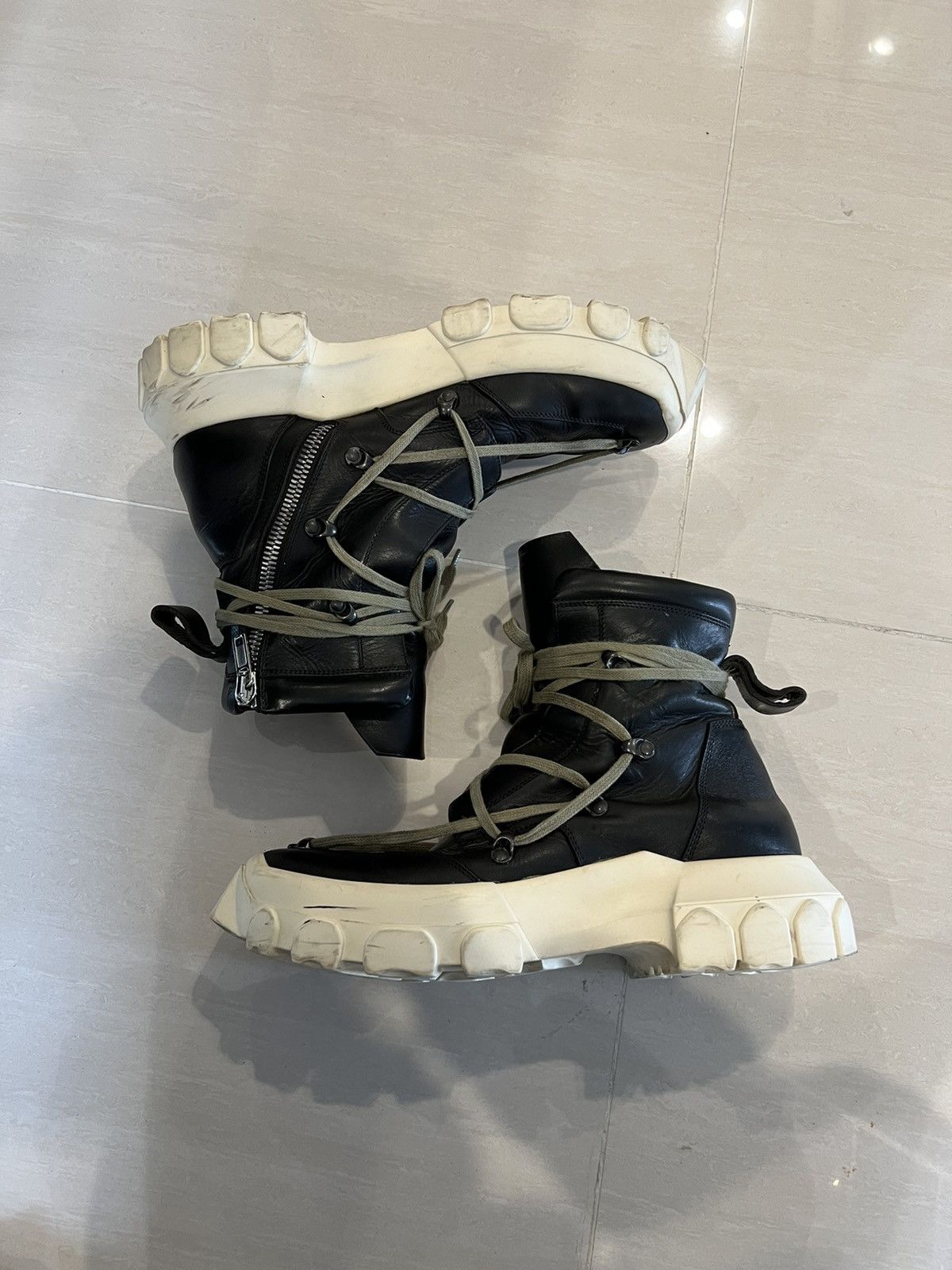 Rick Owens (FINAL DROP) SS18 DIRT OG Rick Owens Tractor Hiking boots ...